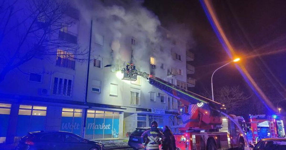 Goreče stanovanje v Mariboru ogrozilo prebivalce bloka - Metropolitan.si