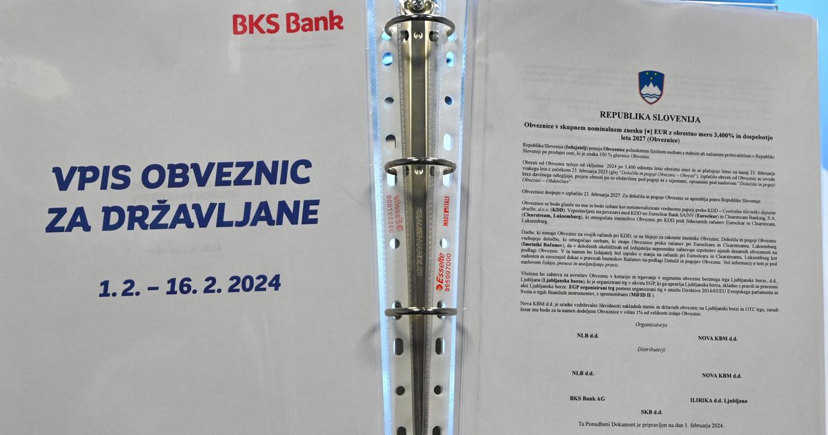 Minister razkril: državljani vpisali za 258 milijonov evrov obveznic ...