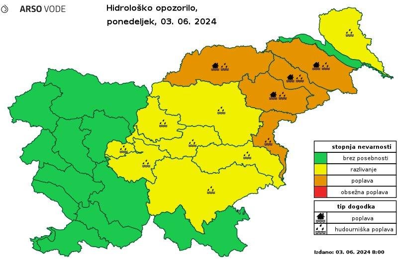 Ponedeljek kot iz nočne more: pripravite se, gori oranžno opozorilo ...