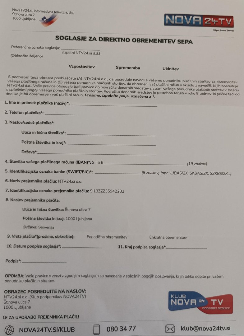 Bizarna praksa Nove24TV: nekateri tako plačujejo elektriko, drugi pa ...