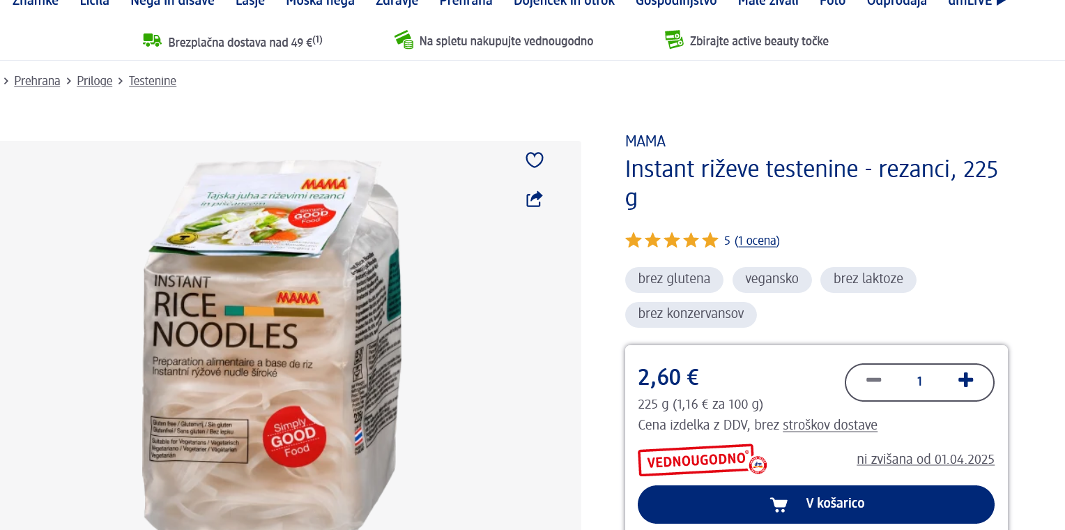 Po to priljubljeno živilo se raje odpravite v dm in ne v Mercator ...