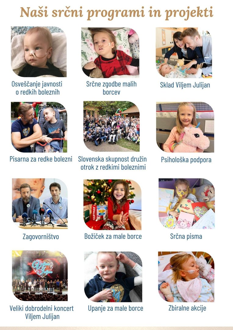 Podarite 1% dohodnine Društvu Viljem Julijan in pomagajte malim borcem ...